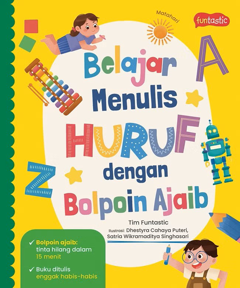 FUNTASTIC: BELAJAR MENULIS HURUF DENGAN BOLPOIN AJAIB - M&C Gramedia ...